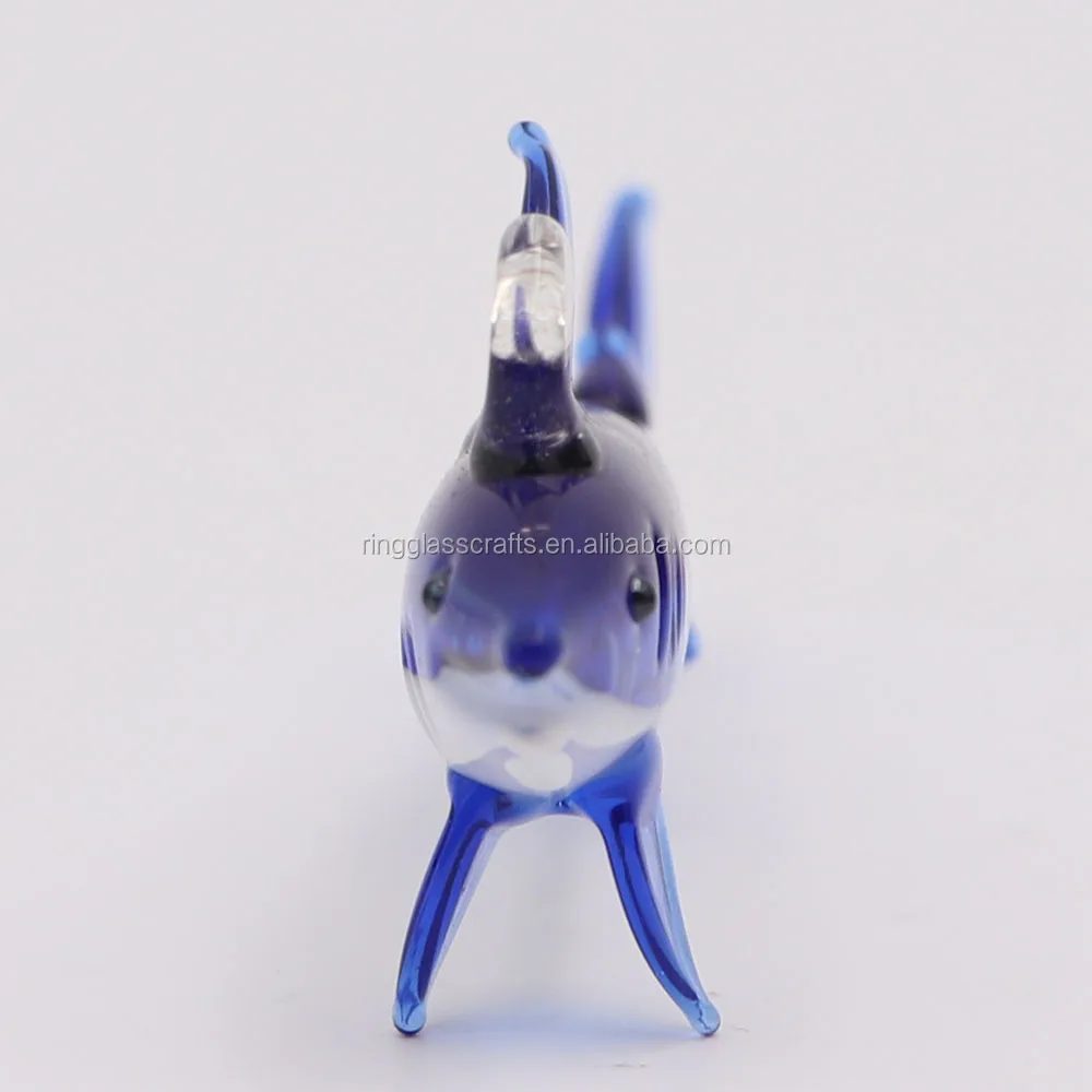 Murano Glass Swordfish Figurine for Aquarium Decoration