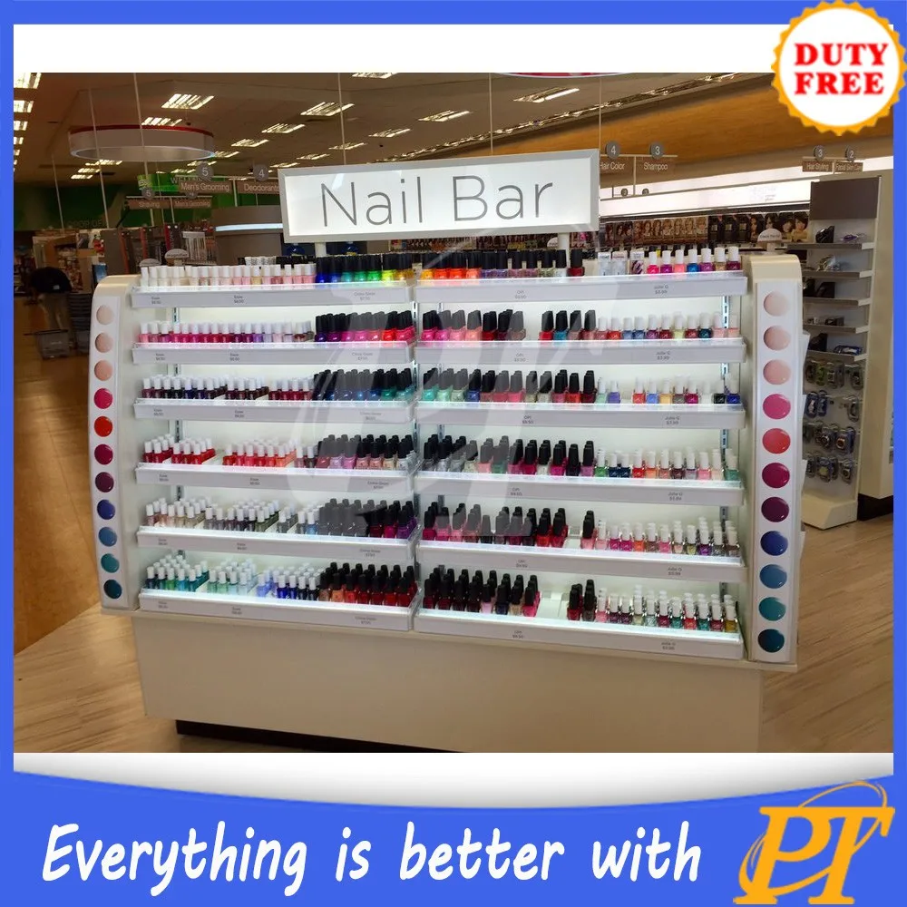 Estante De Exhibición De Esmalte De Uñas De Pie Blanco,Estante De ...