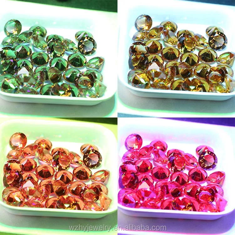 Turkey Popular Color Change Clear Glass Gemstone Diaspore