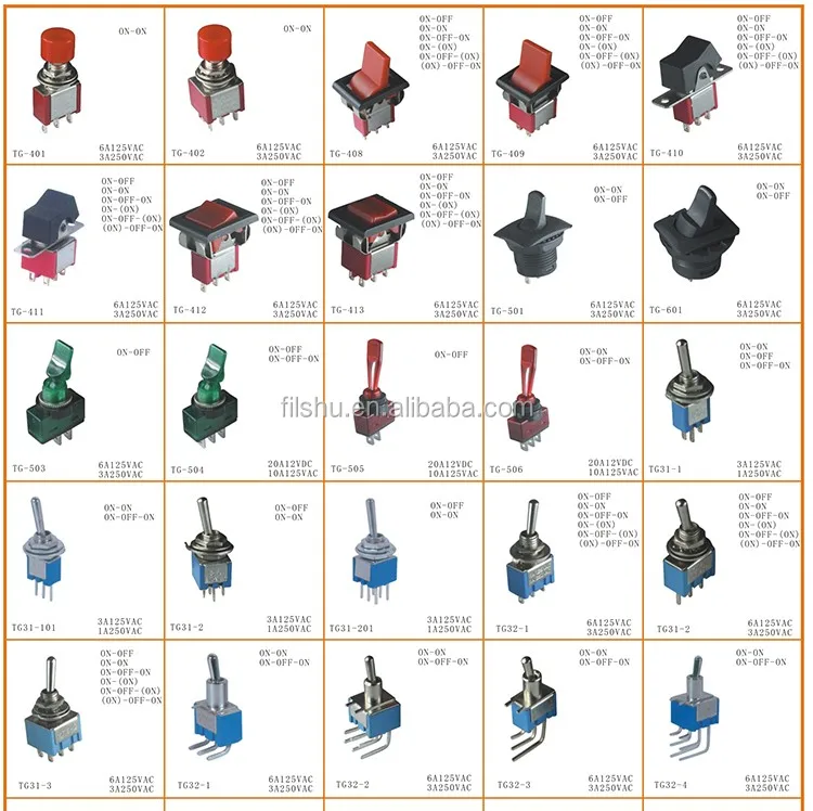 8 Pin Toggle Switch - Buy 8 Pin Toggle Switch,110v Toggle Switch,3-way ...