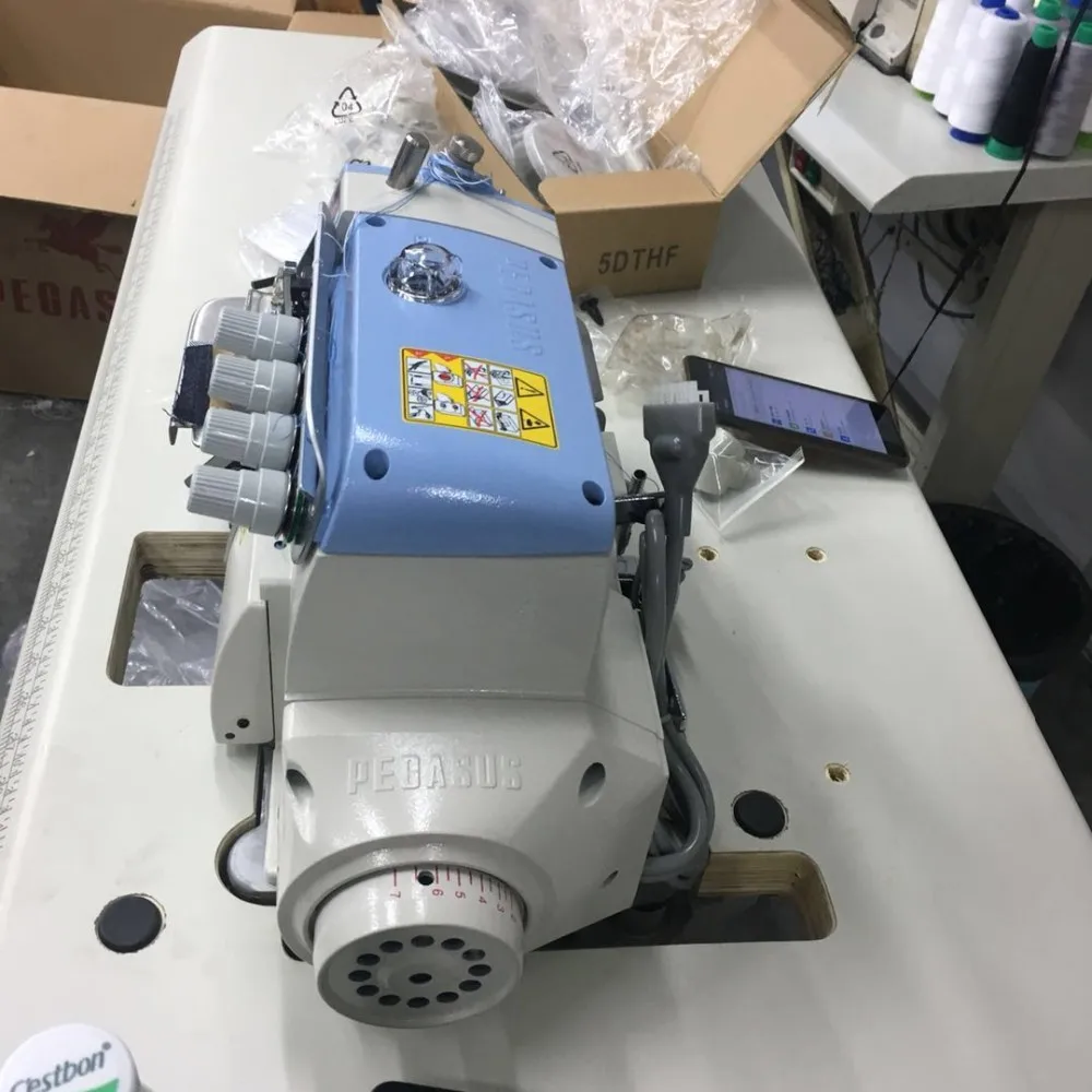 New Pegasus M932-86 Five Thread Overlock Industrial Sewing Machine