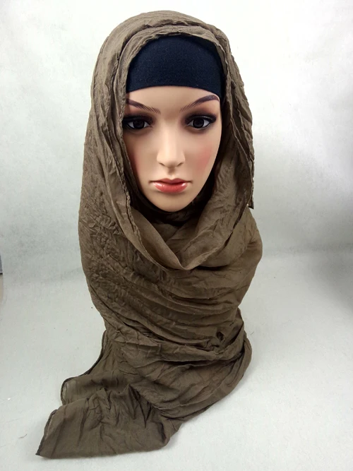 Plain Crumple Shawl Hijab Scarf - Buy Crumple Shawl,Crumple Hijab,Shawl ...