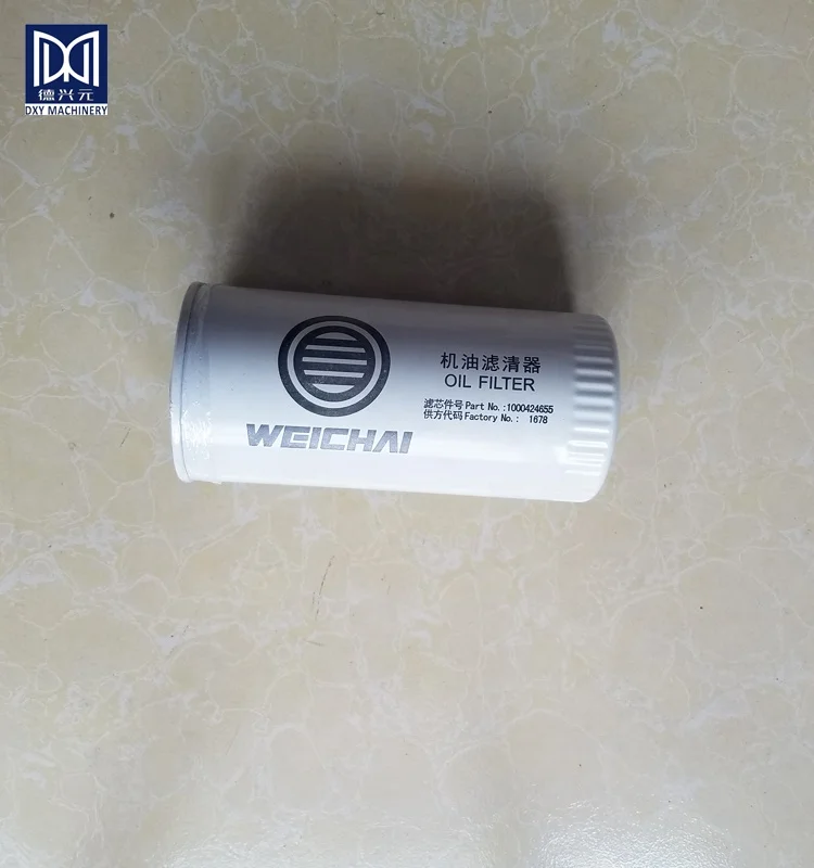 Weichai Engine Part Oil Filter 1000424655 for Trucks & Loaders