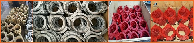 Heavy Duty Concrete Pump Pipe Hose Clamp Dn100 Snap Coupling