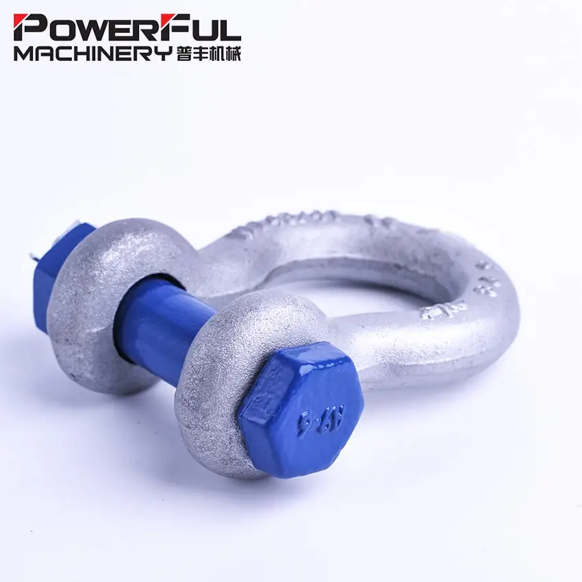 20 Ton Heavy Load Drop Forged Safety Bolt Bow Shackle - Buy Bolt ...