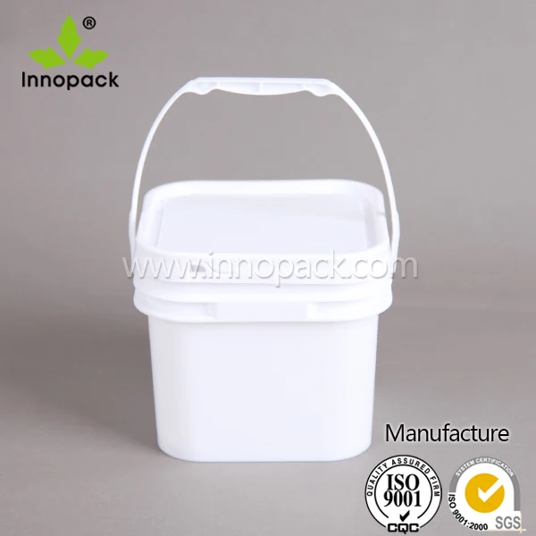 2 Gallon Food Grade Pail With Lid Square Plastic Bucket For Sale - Buy ...