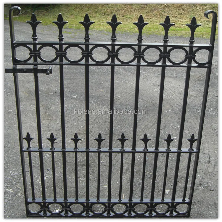 Wrought Iron Modern Garden Gate Design - Custom Metal Gates for Homes ...