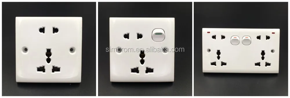 Bangladesh Wall Outlets Smart Electric 2 Pin And 3 Pin Socket Wall ...