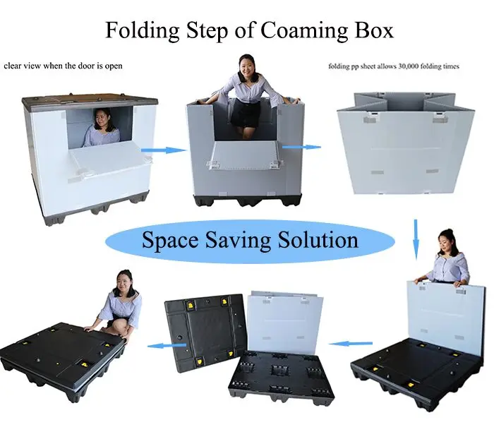 Join Heavy Duty Plastic Pallet Sleeve Coaming Boxes 4 Way- Entry ...