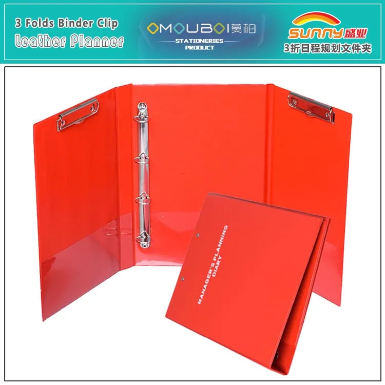 A4 Management File Ring Binder Clips Printed Paper Ring Binder Folders ...