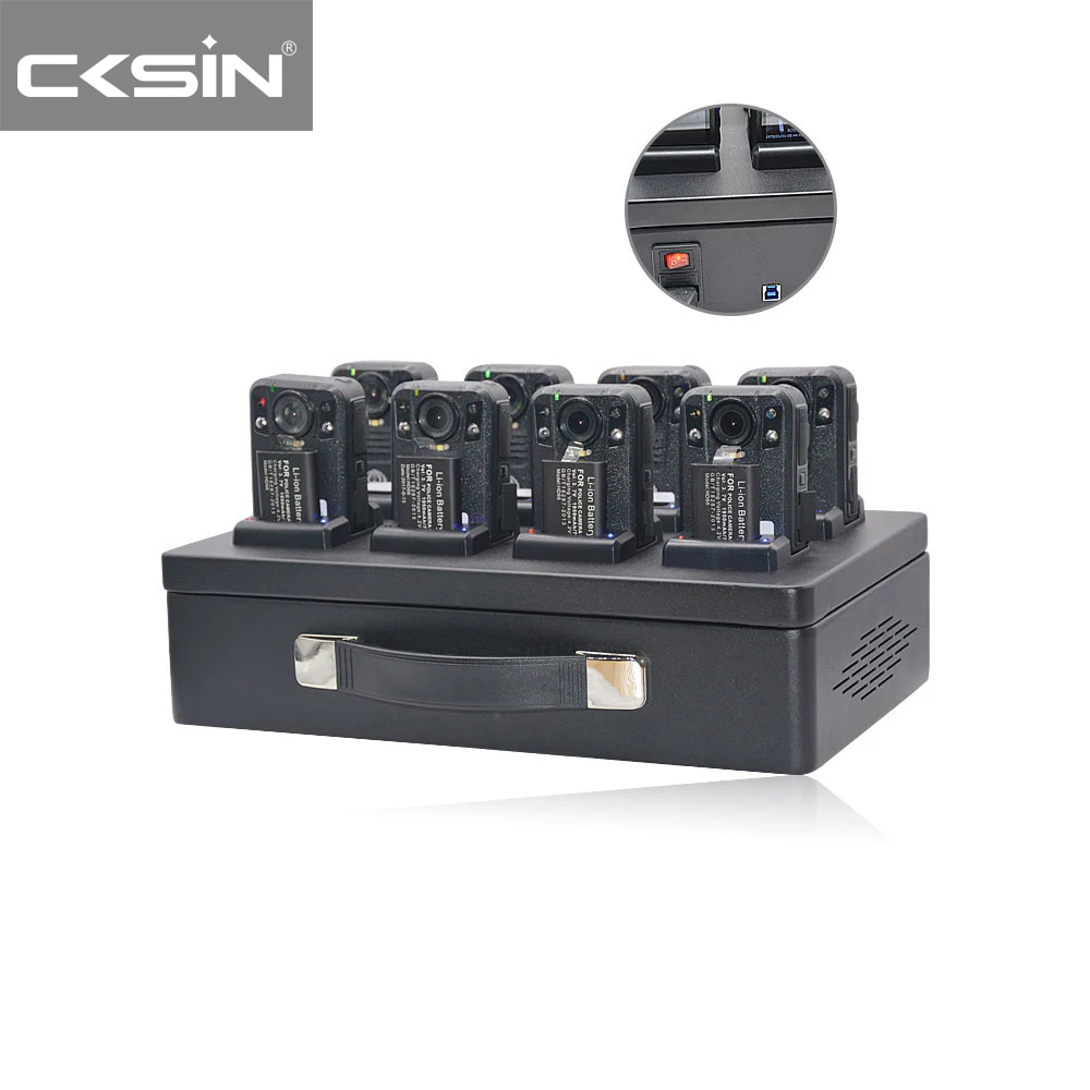 Ck-67 8 Ports Body Worm Camera Cctv Camera Dock Station Docking Station ...