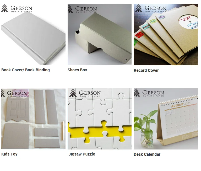 2.2mm Thick Grey Board Uncoated Cardboard For Note Cover And Book ...