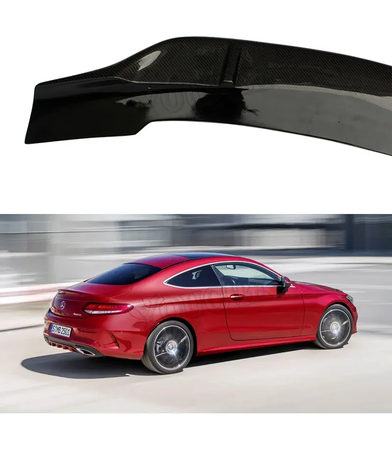 R Style Rear Spoiler Auto Spoiler For Mercedes Benz C Class W205 2 Door ...