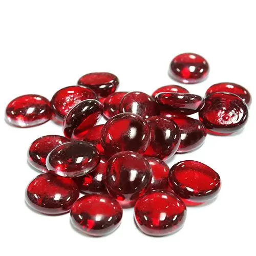 17-19mm Ruby Red Vase Fillers Flat Glass Marbles Manufacturer - Buy ...