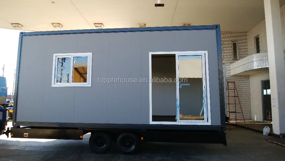 Container Caravan Moving Cold Steel Rolling Container House In ...