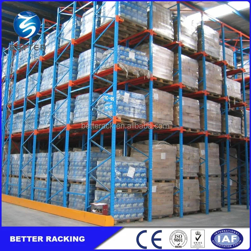 Blue Steel Heavy Duty Warehouse Shelves Multi-layer Floor Display Rack ...