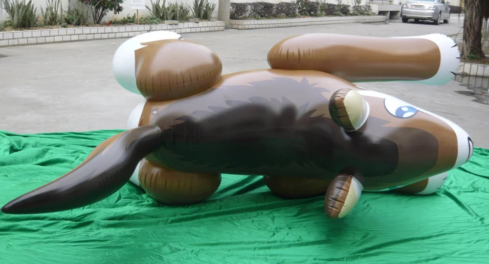Customized PVC Inflatable Timber Wolf for Advertising