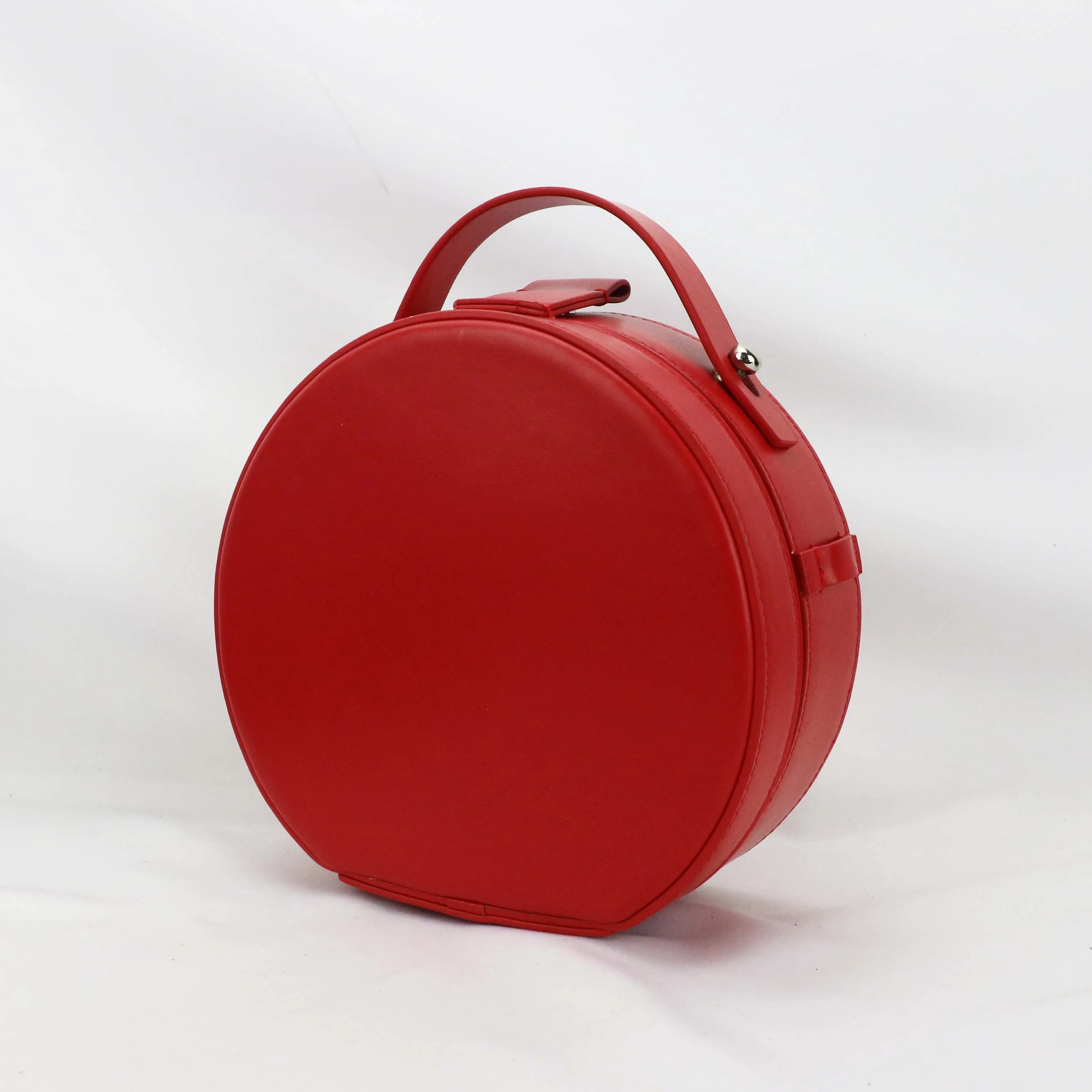 Classic Fashion Round Circle Shape Lady Bag - Genuine Leather