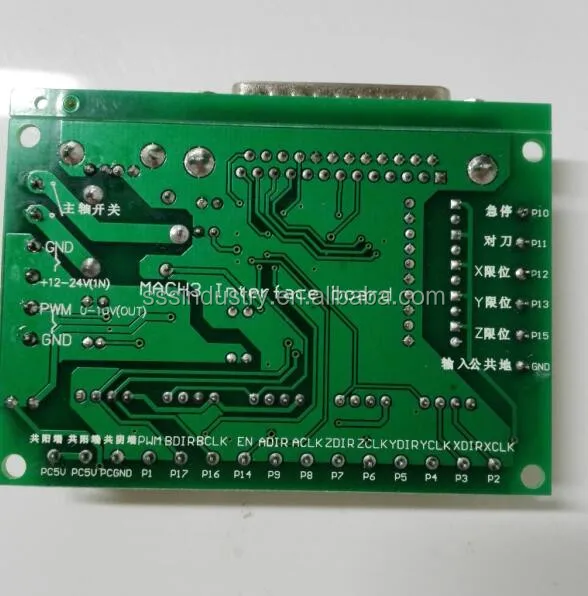 Cnc 5 Axis Interface Breakout Board For Stepper Motor Driver Cnc Mill Mach3 Buy Mach3