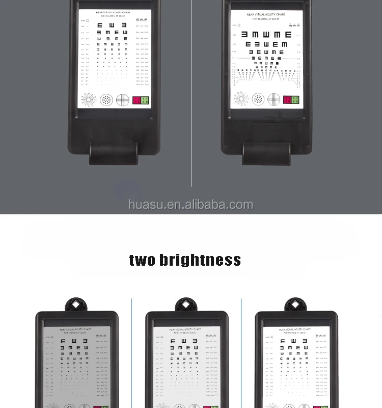 Multifunction Ophthalmic Near Visual Acuity Chart Vision Tester - Buy ...