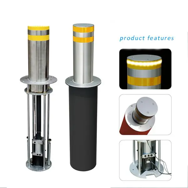 600mm Rising Bollard With Ip68 Protection | Semi-automatic Hydraulic | Oem