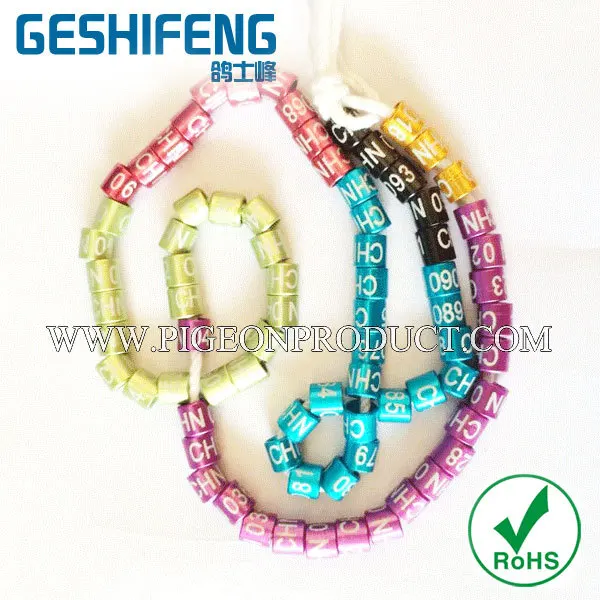 2016 All Sizes All Colors Canary Aluminium Birds Rings