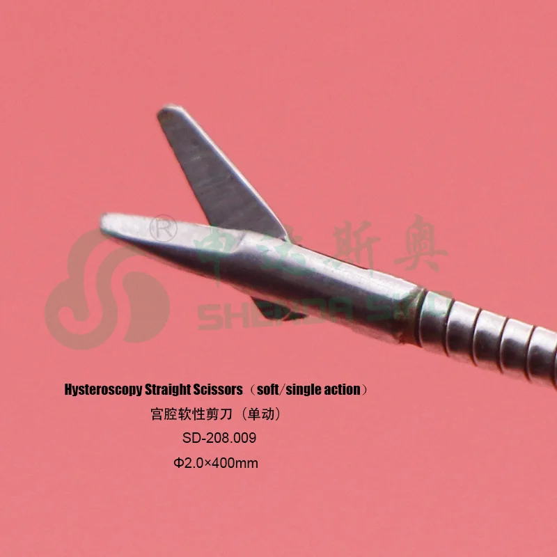Medical Surgerical Instruments Soft Hysteroscopy Straight Scissors ...