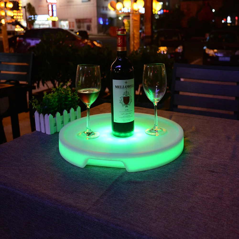 Plastic Led Cup Holder/led Service Tray/floating Pool Beer Bottle ...