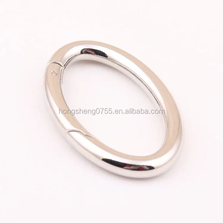 High Quality Oval Shape Metal Spring Gate O Ring Clasps For Handbag ...