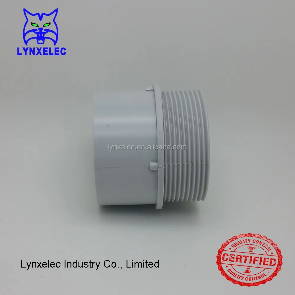 DWV 50mm Female Tube Connector with Male Threaded Iron Adaptor Connects ...