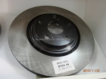 Front Brake Disc Rotor 43512-0e040 For Toyota Highlander - Buy Front ...