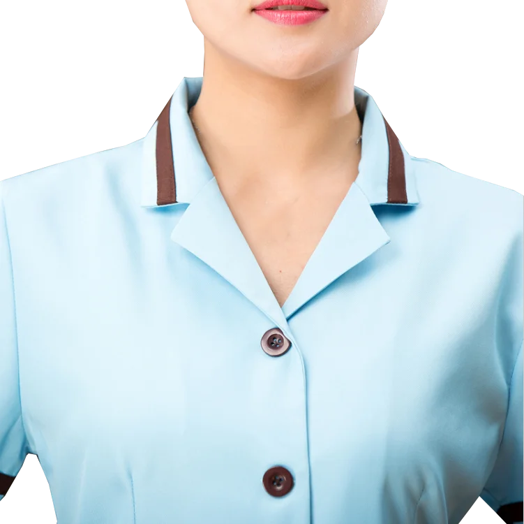 Custom Service Hotel Staff Tops Design Unisex Reception Hotel Uniform ...