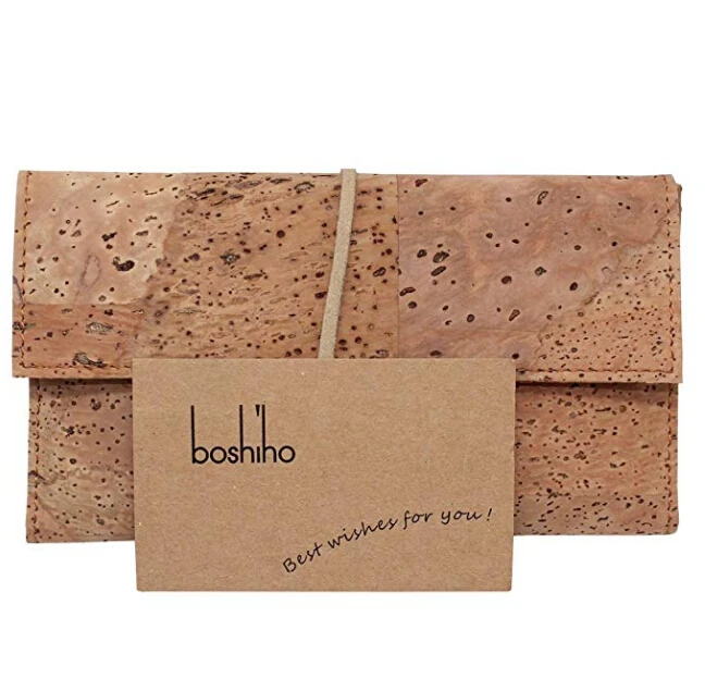 Eco-friendly Roll-up Tobacco Pouch Made from Natural Cork