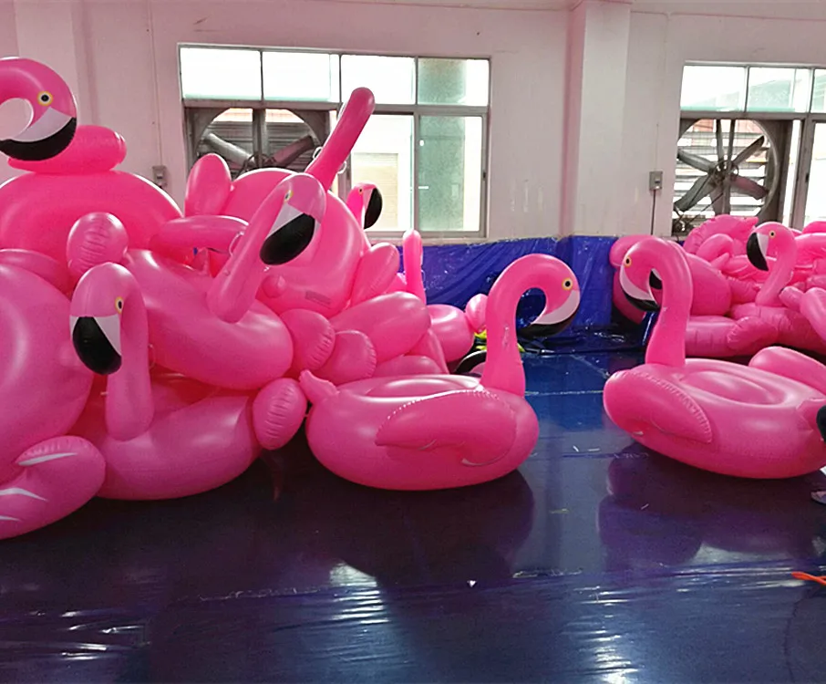 Summer Beach Pink Inflatable Flamingo Pool Float