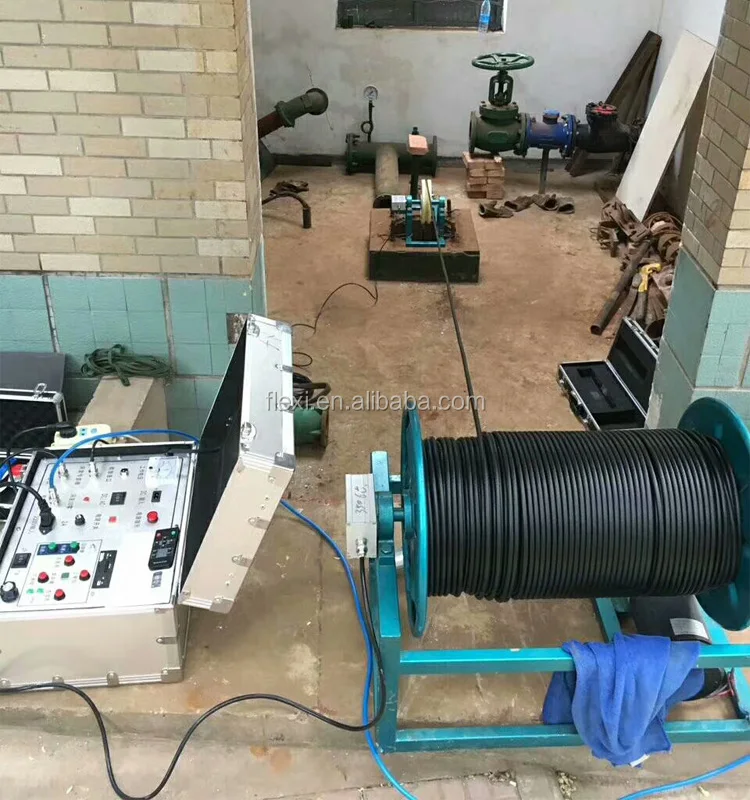 Dual Downhole Camera with 1400m Auto Cable Function and Temperature ...