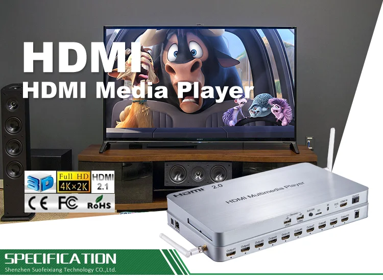 4K Full HD 1080p 3D Media Player - High Definition Streaming