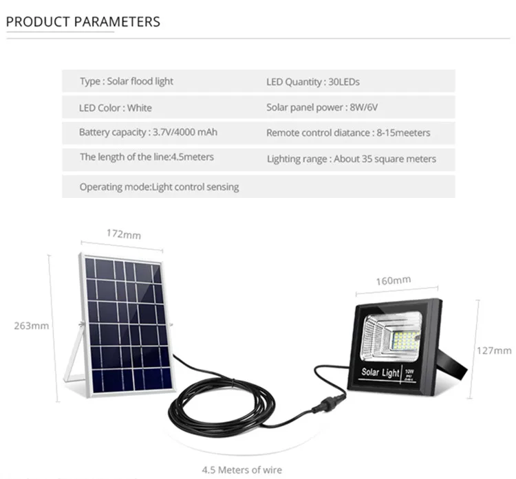 Solar Flood 200 Watt Outdoor Lights With On Off Swith Led Flood Light ...