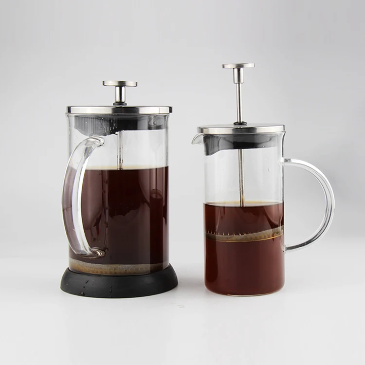 French Press Pyrex Coffee Plunger 304 Stainless Steel Thick Durable ...