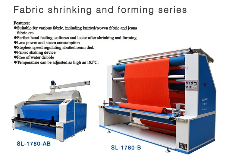 83" Inspecting Width Wide Application Fabric Pre Shrinking Machines ...