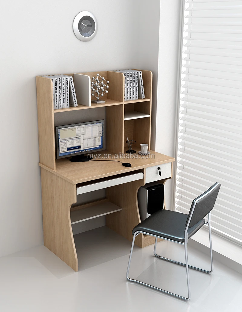 Computer Table With Bookcase Modern Design,Student Study Table Home ...