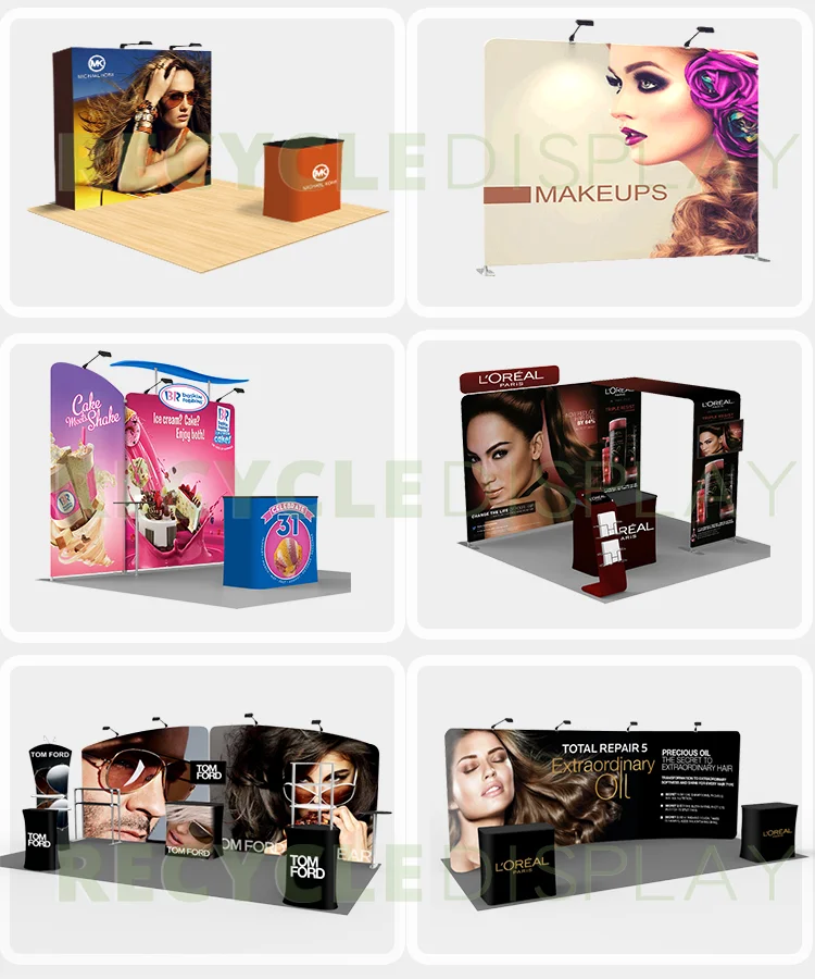 Wedding Backdrops Photo Booth Backdrop Tension Fabric Promotional Stand ...