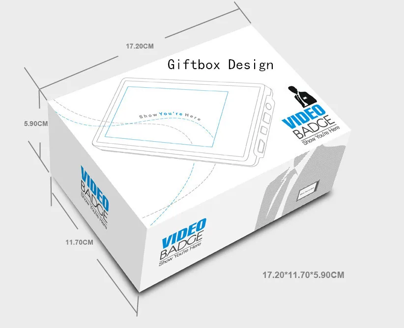 3 Inch Lcd Display Name Tag/ Portable Picture Name Badge/wearable ...