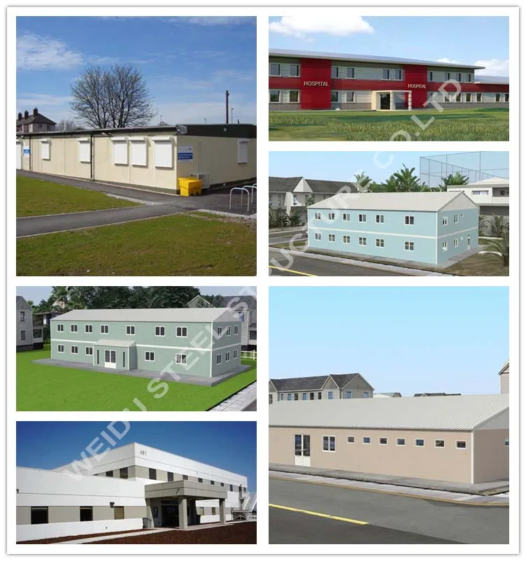 High Rise Steel Structure Hospital Building Prefabricated Hospital ...