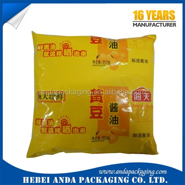 Soy Sauce Concentrate Sachet For Seasoning / Laminated Soy Sauce ...