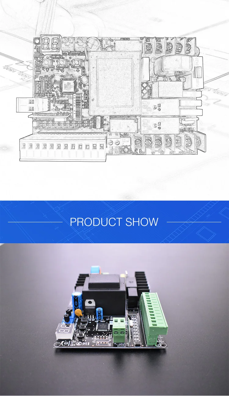 Ac Intelligent Universal Sliding Gate Control Board - Buy Control Board ...