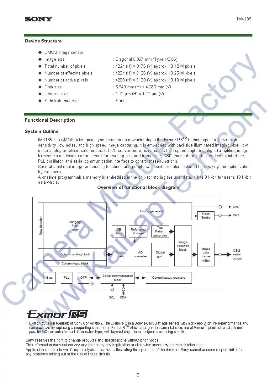 Son Y Imx135 Mipi Interface Auto Focus 13mp Camera Module Jal-imx135 ...