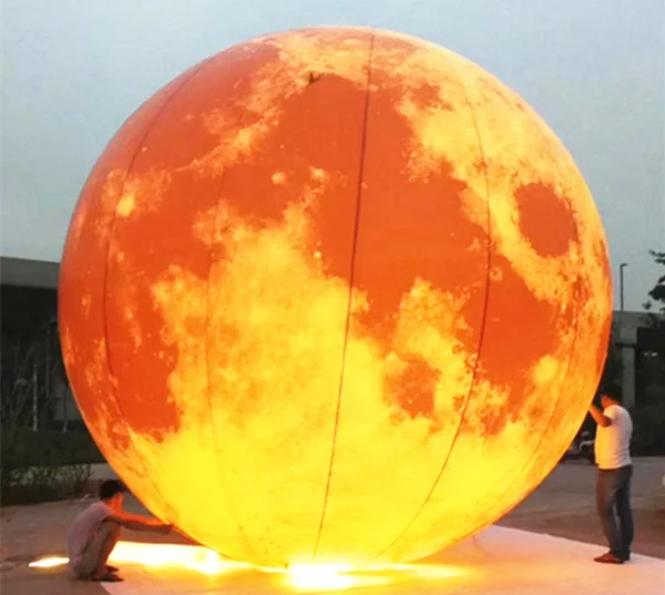 Inflatable Moon Balloon With Led Lighting For Outdoor Decoration - Buy ...