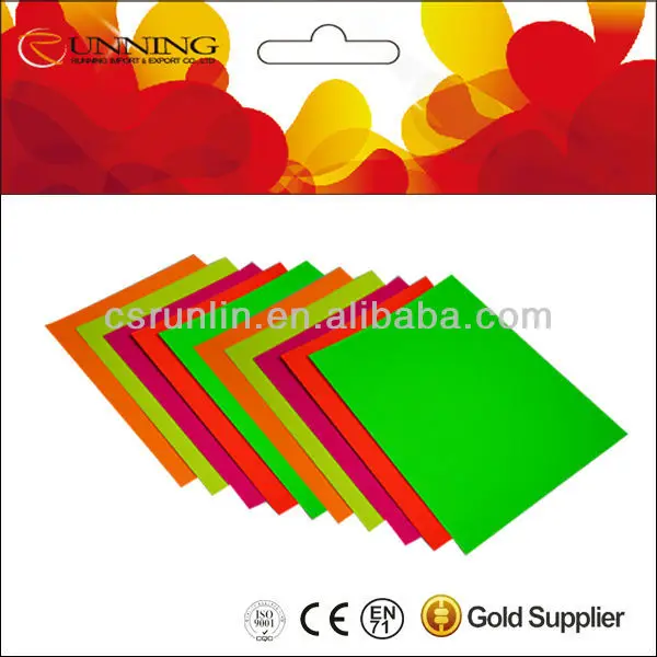Self-adhesive Fluorescent Papers/ Fluorescent Paper/neon Color Paper ...