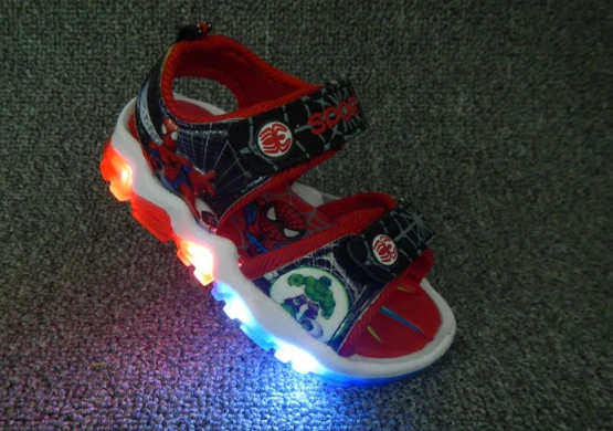 Led Light Shoes Children Sandals Kids Boys Luminous Beach Sandals - Buy ...