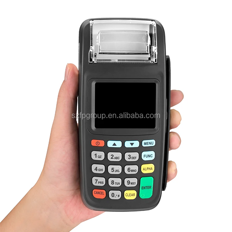 New Pos 8210 Handheld Mobile Secure Pos Machine With Card Reader Ticket ...